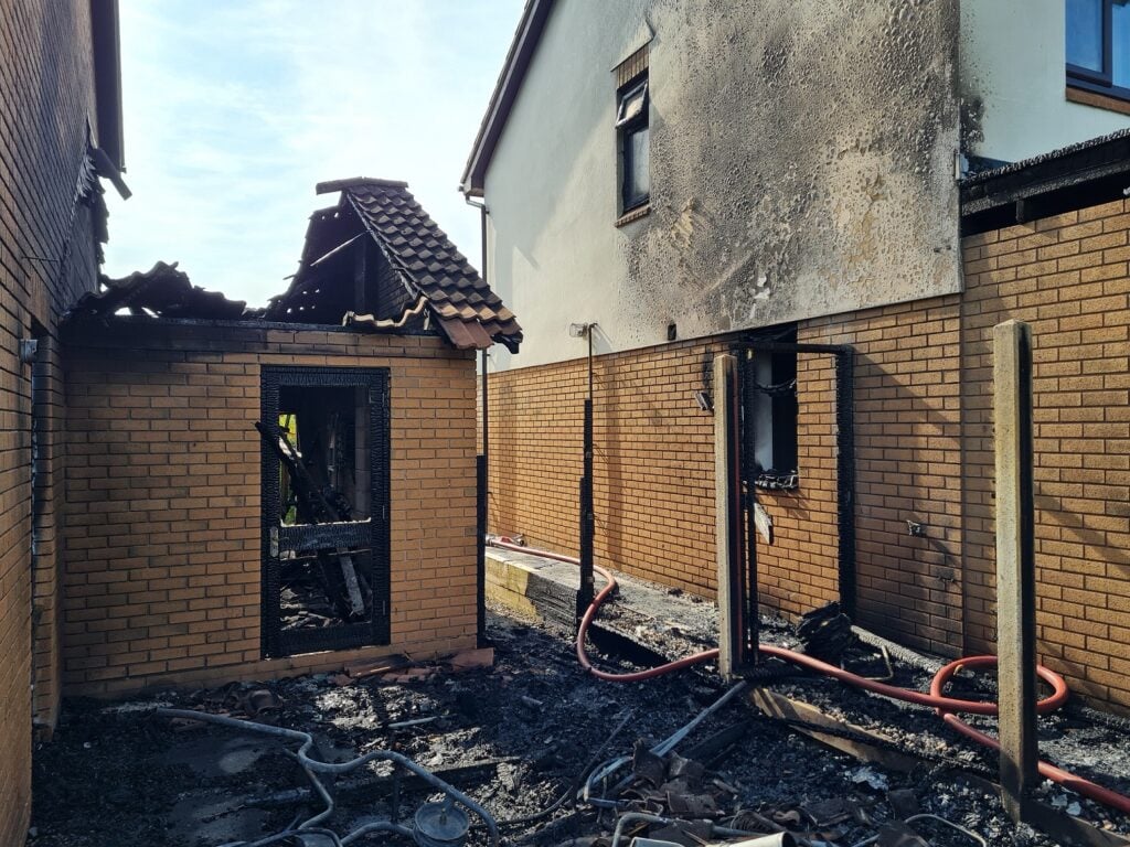 Barbecue warning after fire at Hereford homes | Hereford & Worcester ...
